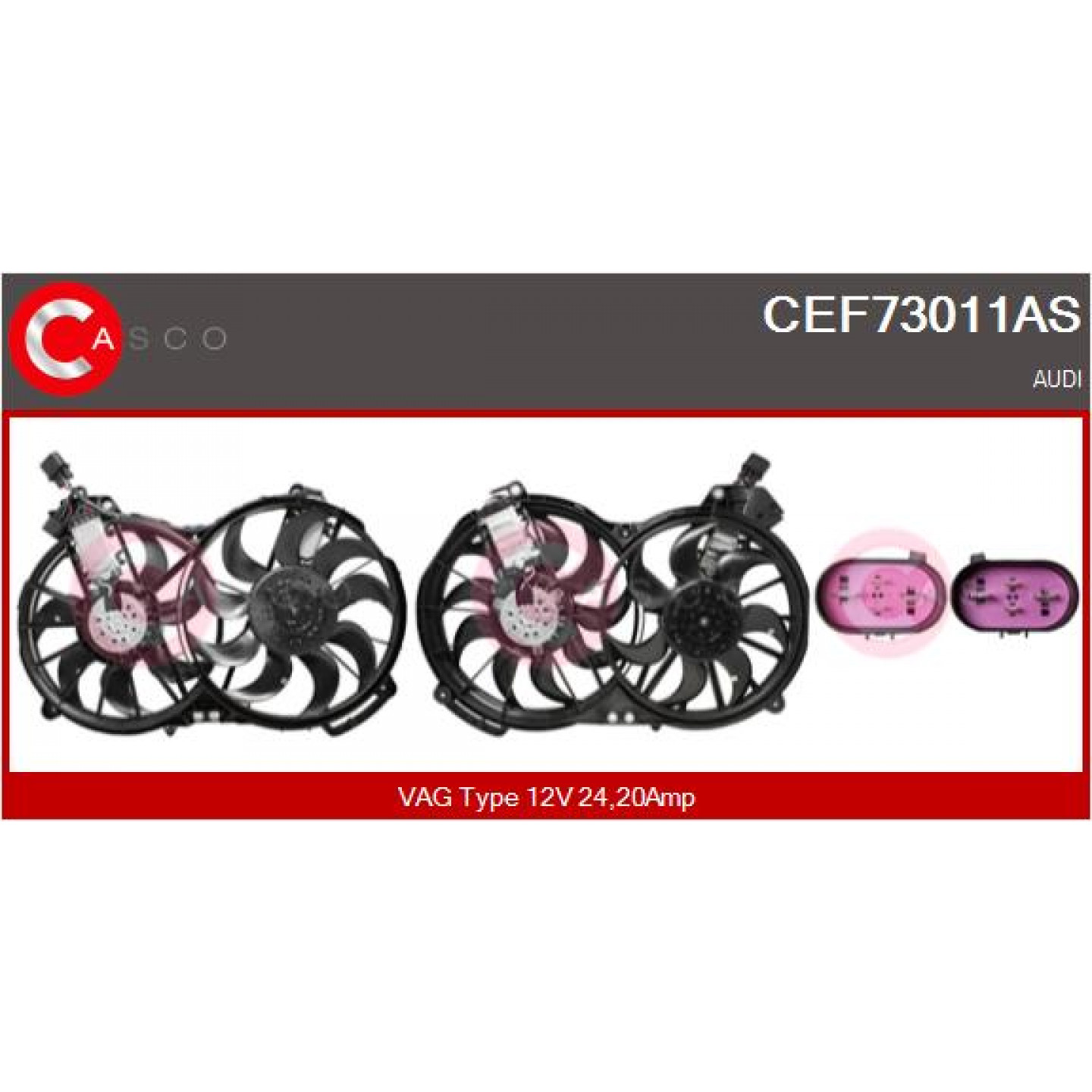 Motors, radiatora ventilators CASCO CEF73011AS - Trodo.lv