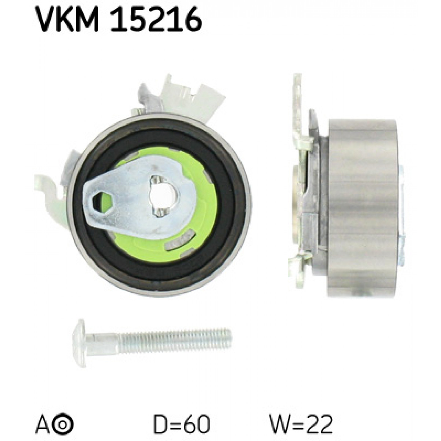 Tensioner Pulley, timing belt SKF VKM 15216 - Trodo.com