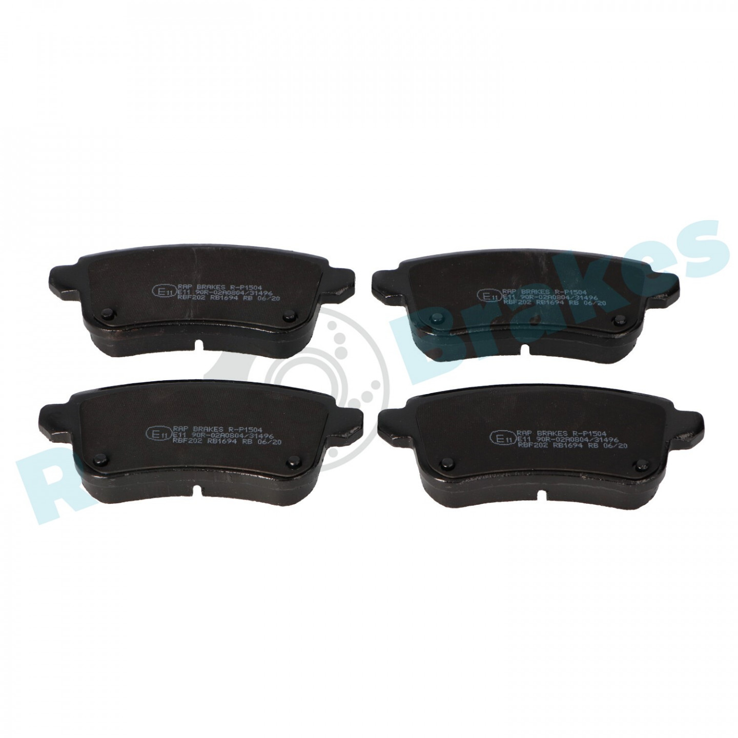 Brake Pad Set, disc brake RAP BRAKES R-P1504 - Trodo.com