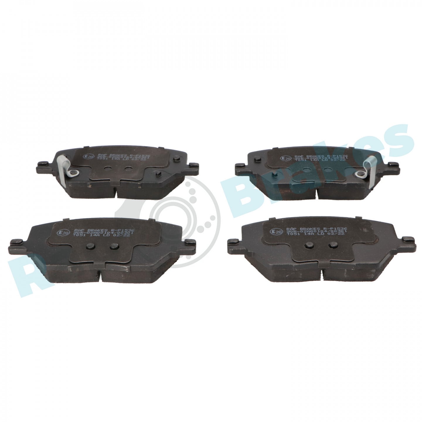 Brake Pad Set, disc brake RAP BRAKES R-P1536 - Trodo.com