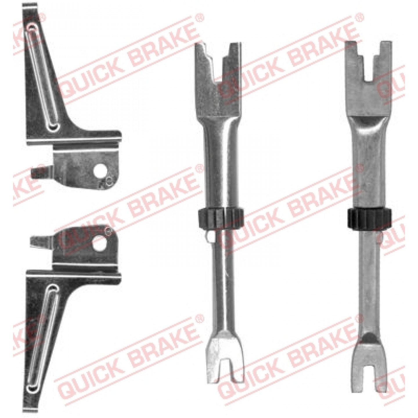 Adjuster Set, drum brake QUICK BRAKE 102 53 006 - Trodo.com