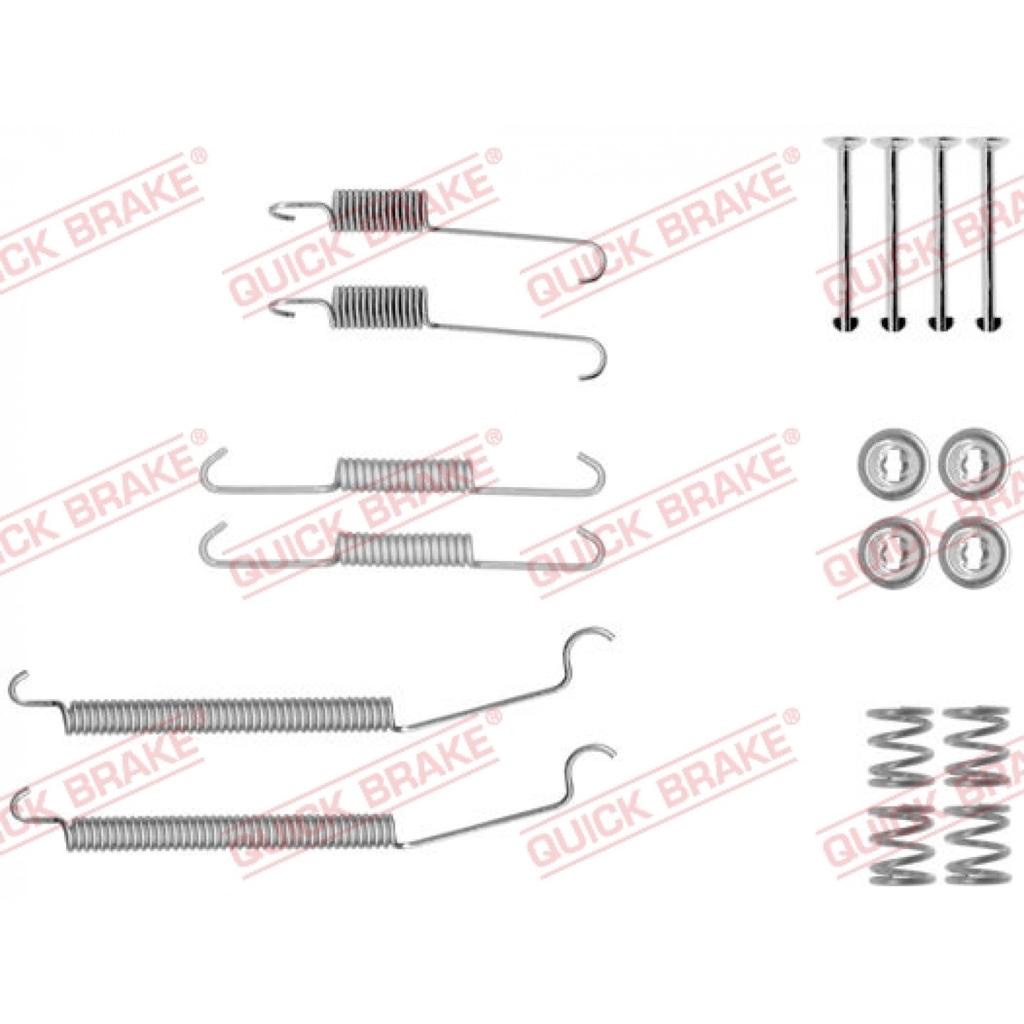 Accessory Kit, brake shoes QUICK BRAKE 105-0039 - Trodo.com