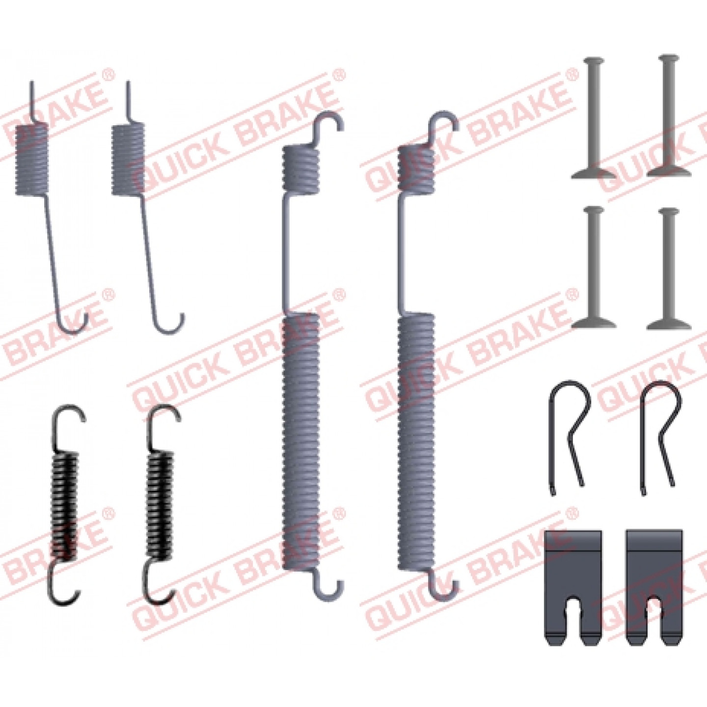 Accessory Kit, brake shoes QUICK BRAKE 105-0053 - Trodo.com