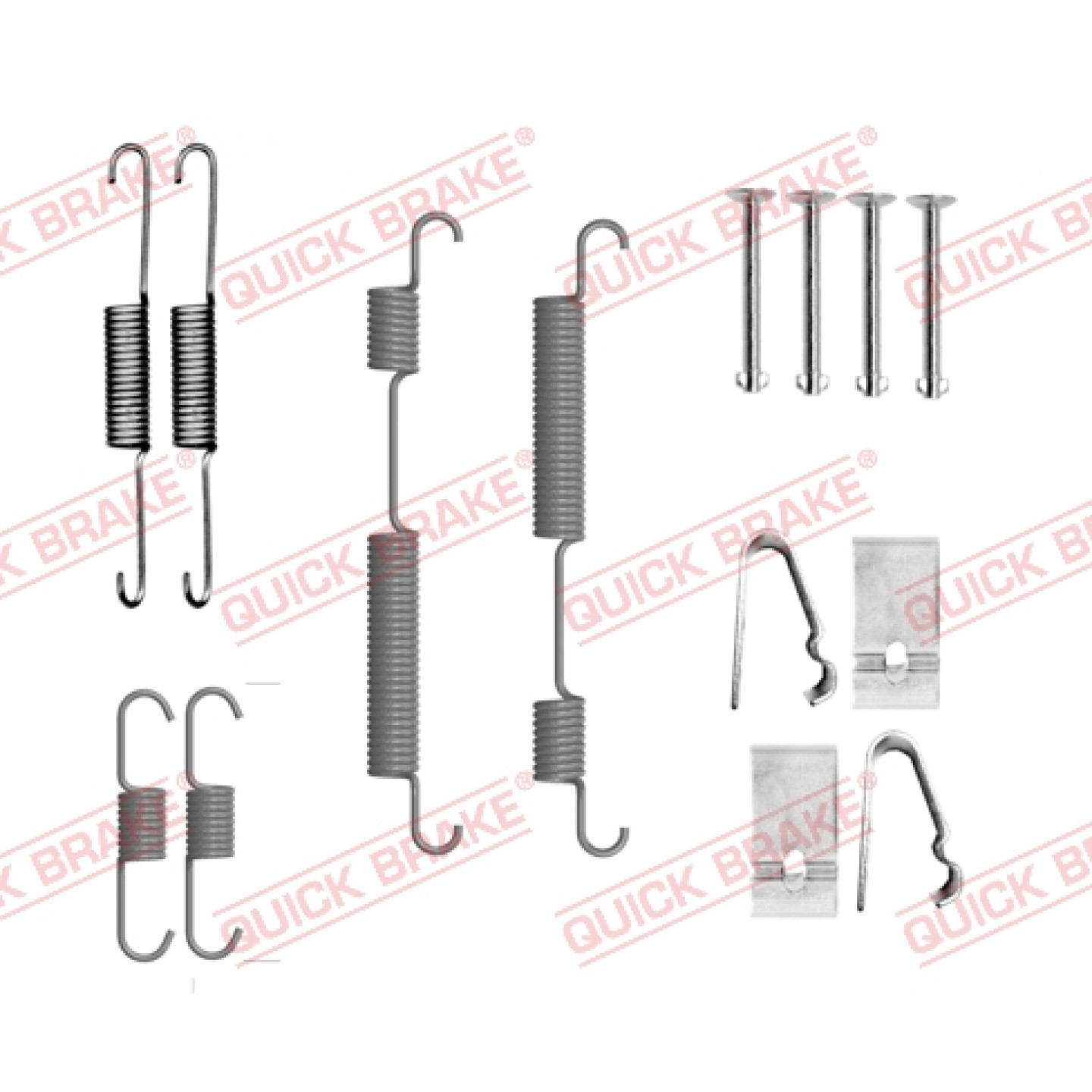 Accessory Kit, brake shoes QUICK BRAKE 105-0054 - Trodo.com