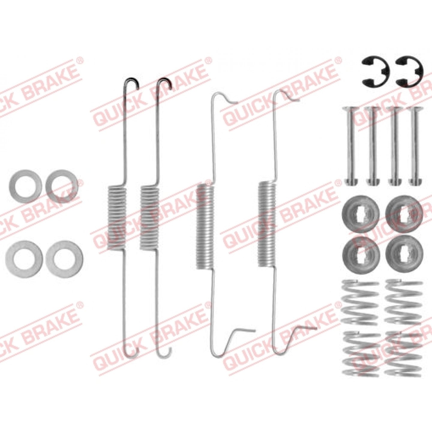 Accessory Kit, brake shoes QUICK BRAKE 105-0623- Trodo.com