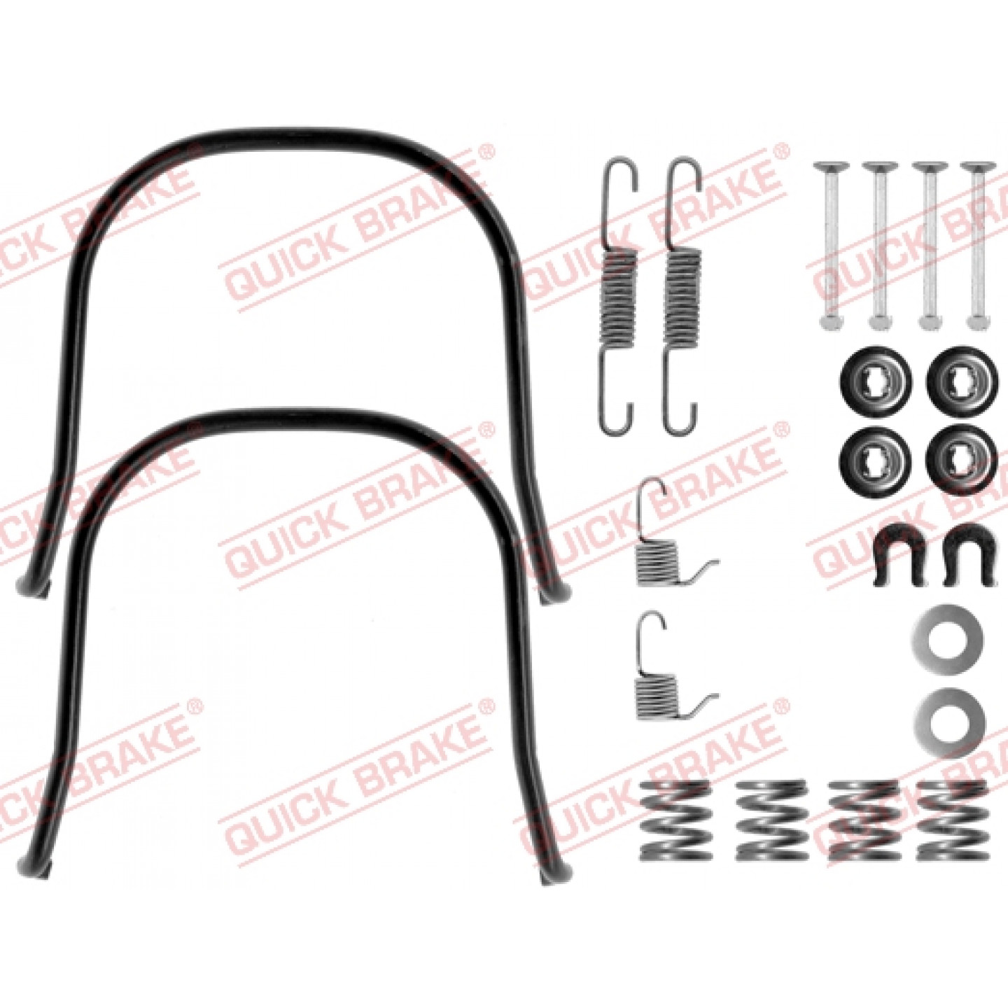 Accessory Kit, brake shoes QUICK BRAKE 105-0633 - Trodo.com