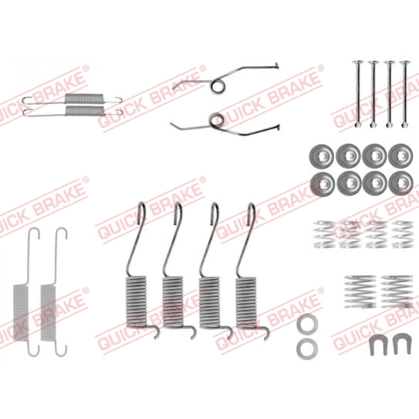 Accessory Kit, brake shoes QUICK BRAKE 105-0697 - Trodo.com