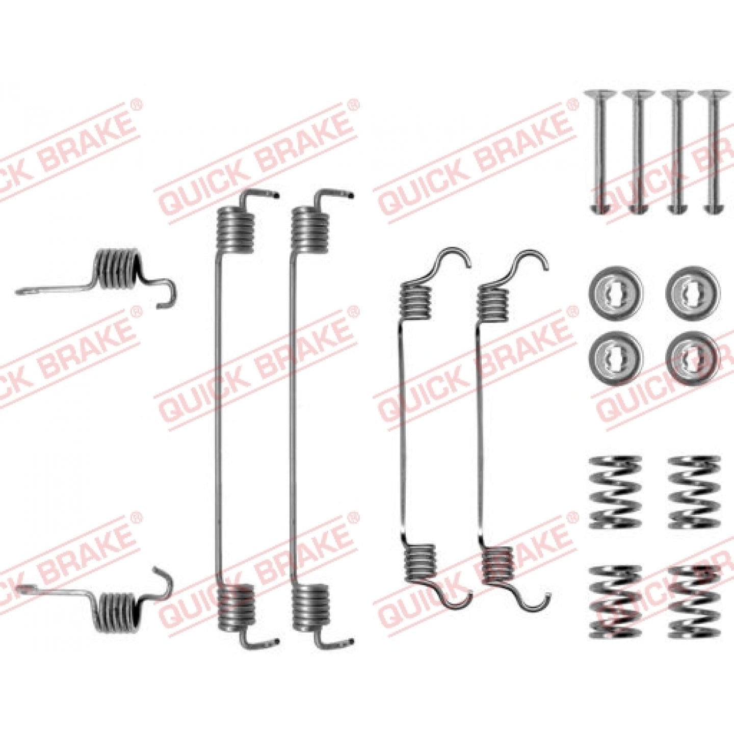 Accessory Kit, brake shoes QUICK BRAKE 105-0784 - Trodo.com