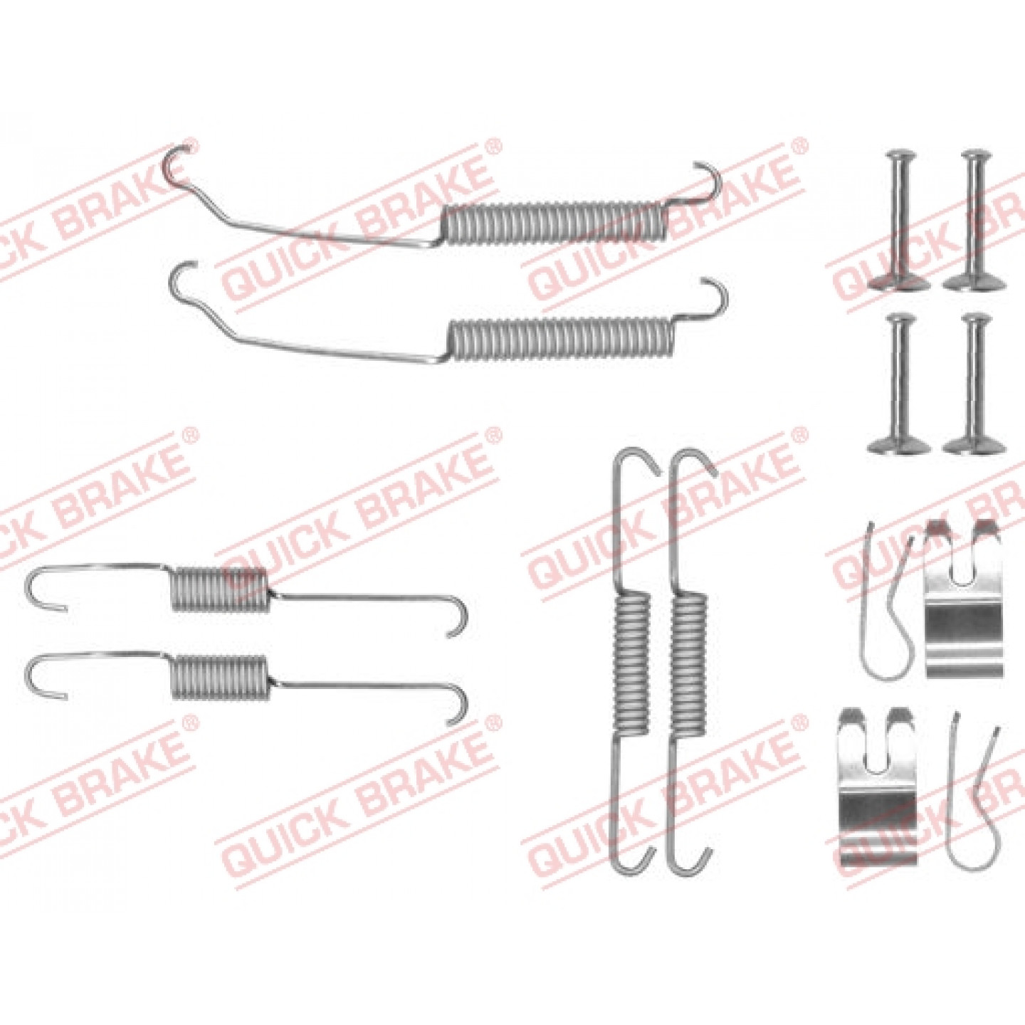 Accessory Kit, brake shoes QUICK BRAKE 105-0882 - Trodo.com