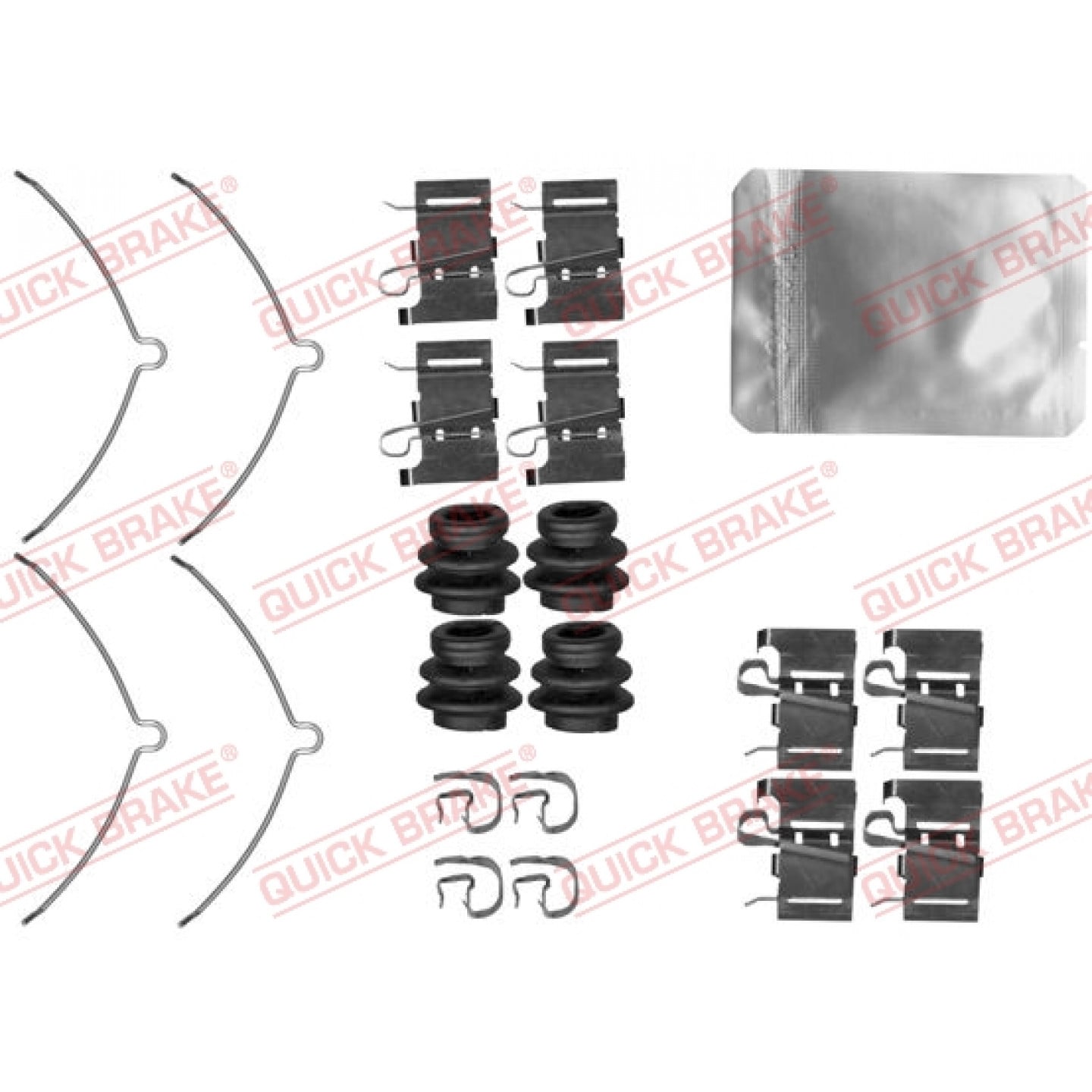 Accessory Kit, disc brake pad QUICK BRAKE 109-0001 - Trodo.com