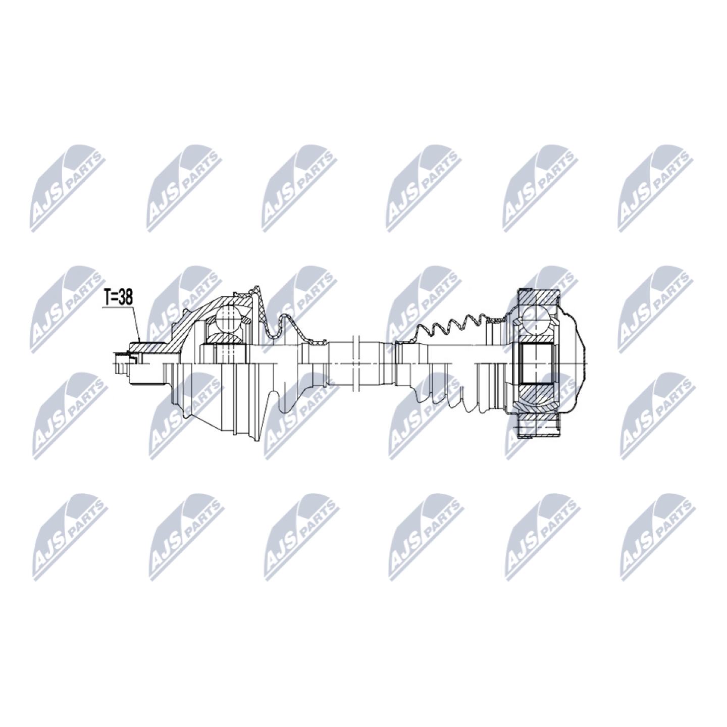 Drive Shaft NTY NPW-VW-239 - Trodo.com