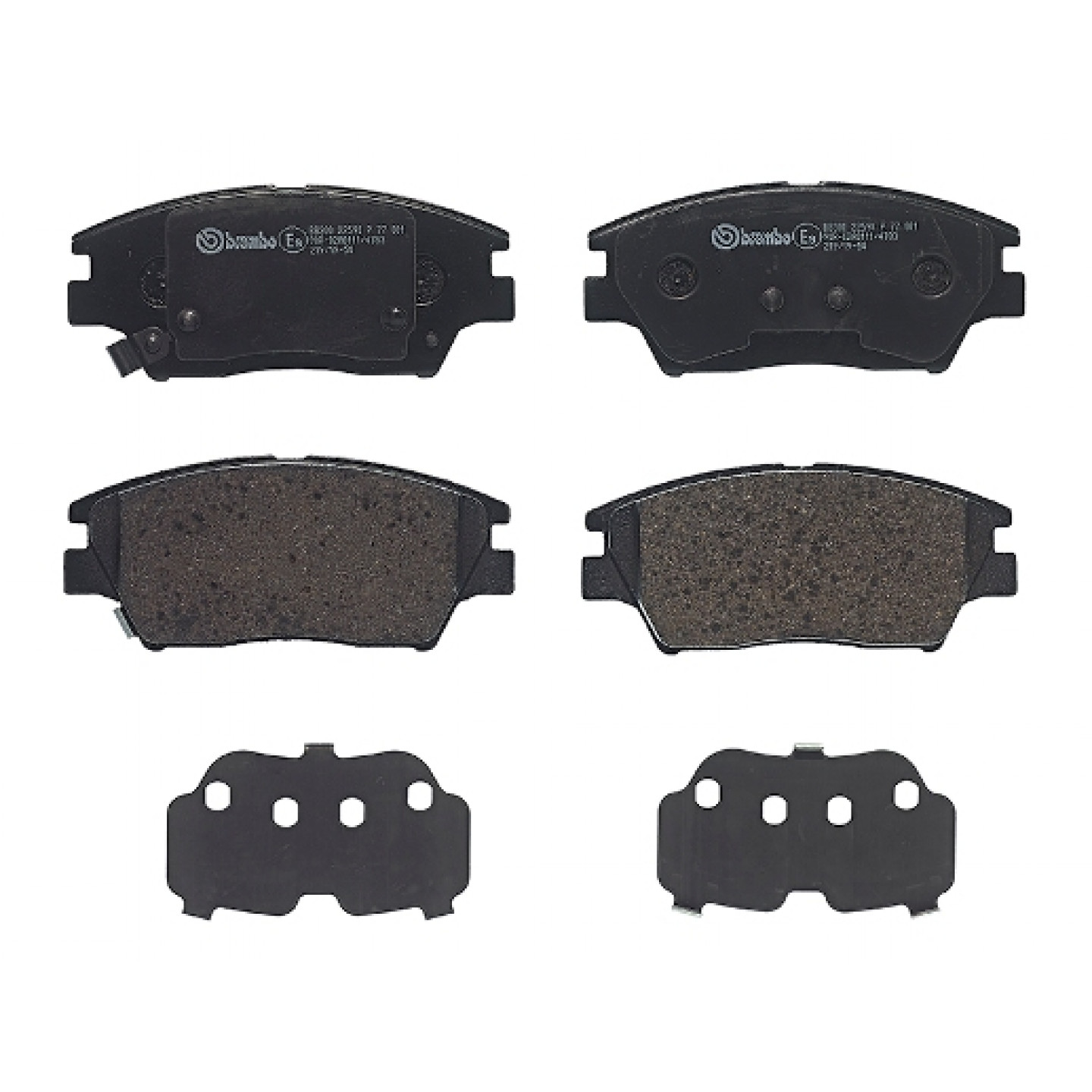 Brake Pad Set, disc brake BREMBO P 77 001 - Trodo.com