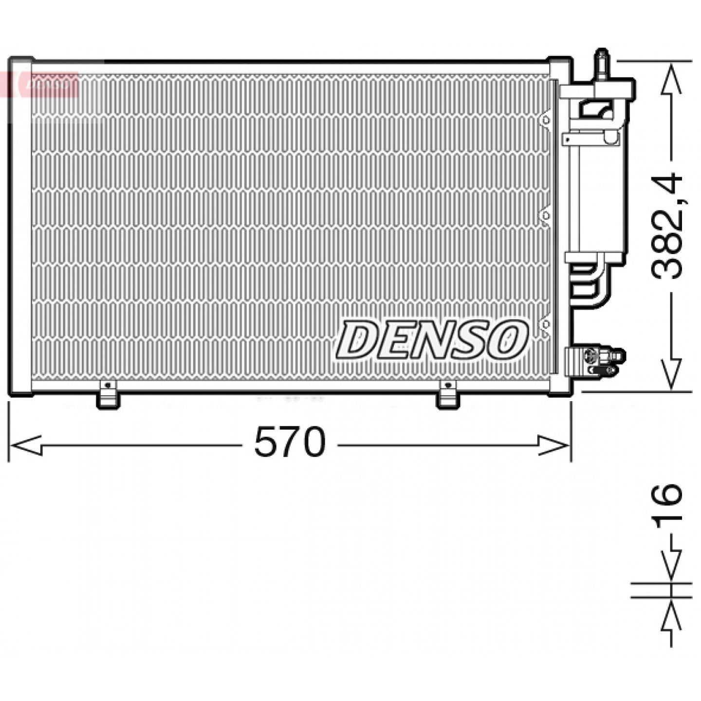 Condenser, air conditioning DENSO DCN10051 - Trodo.com