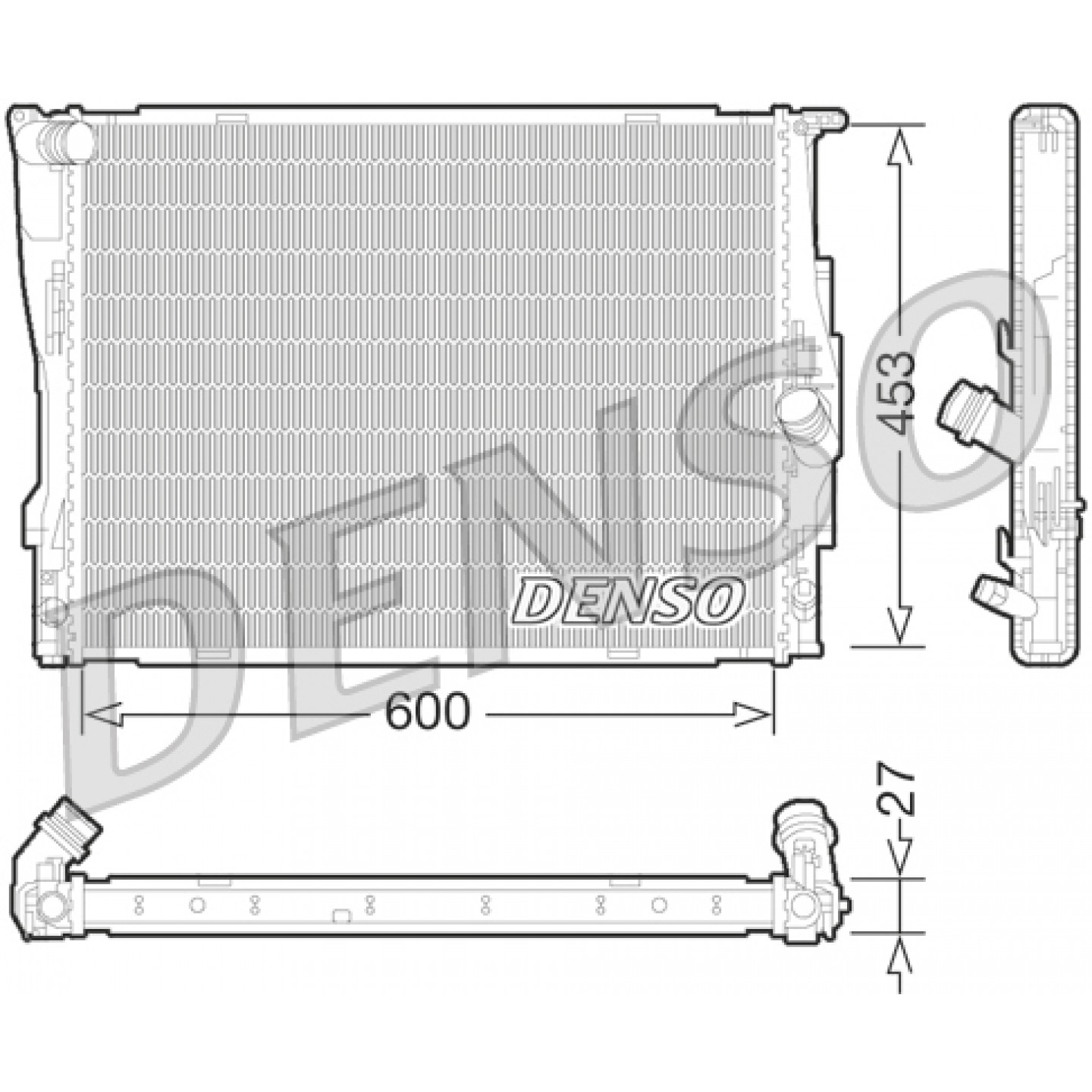 Radiator, engine cooling DENSO DRM05073 - Trodo.com