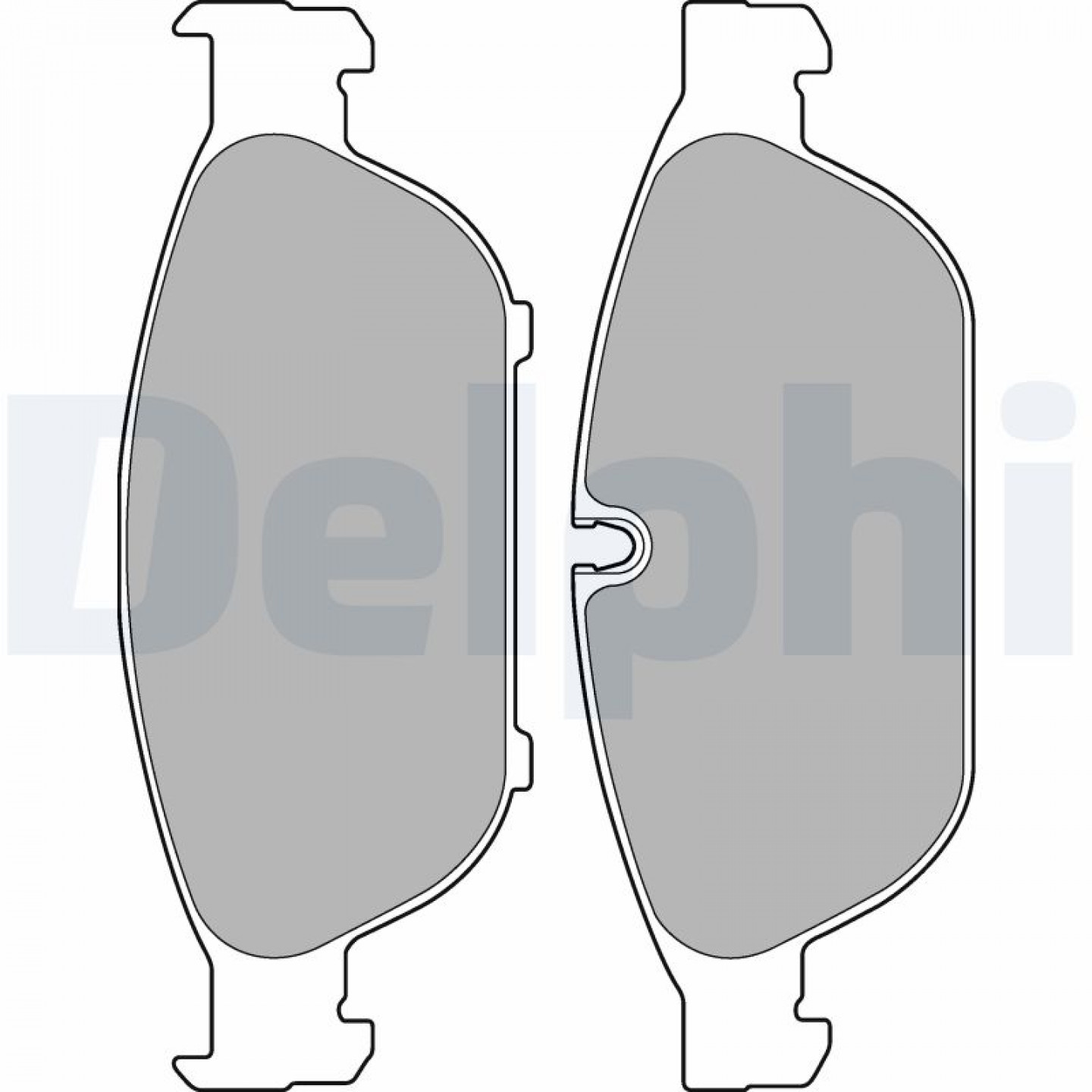 Brake Pad Set, disc brake DELPHI LP2301 - Trodo.com