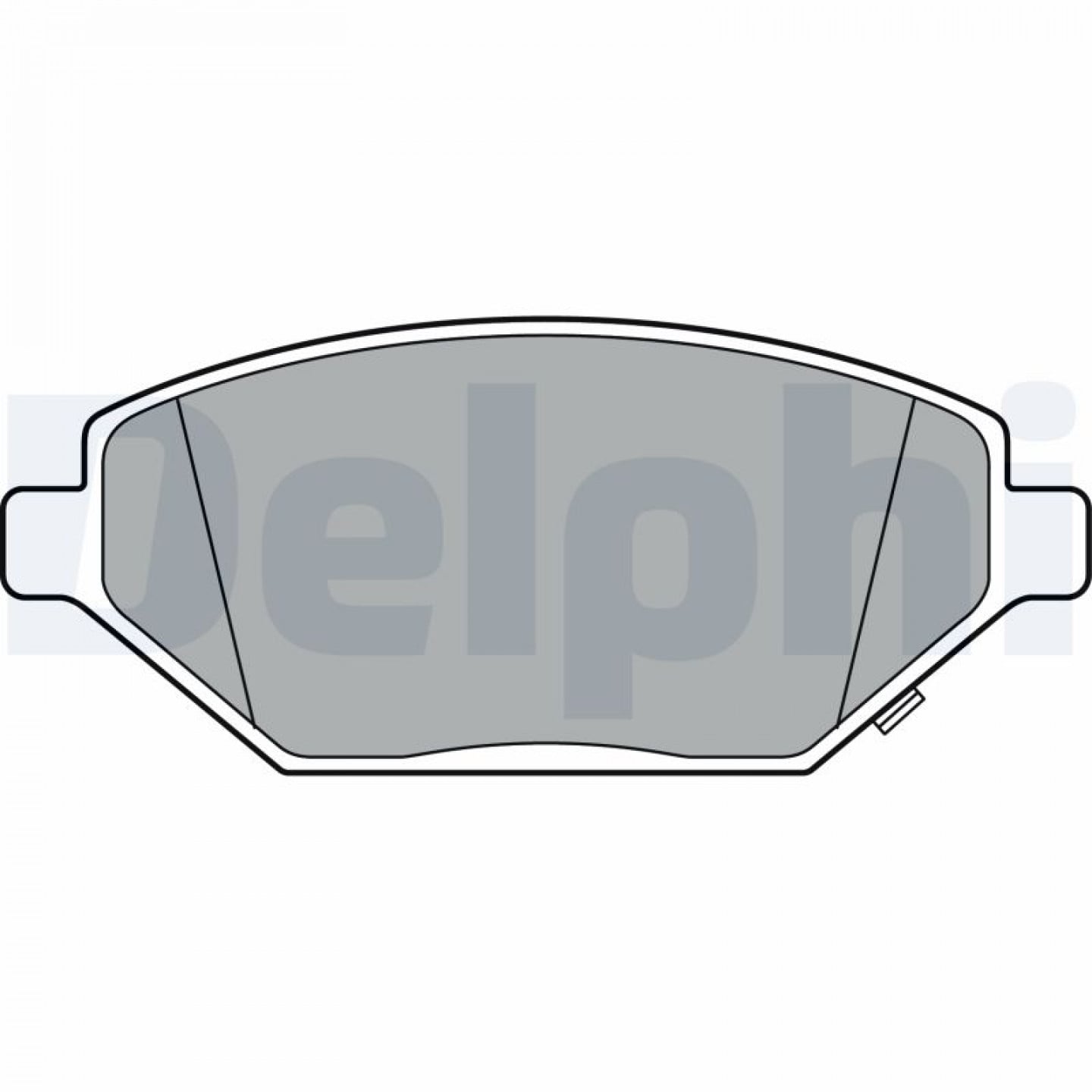 Brake Pad Set, disc brake DELPHI LP3301 - Trodo.com