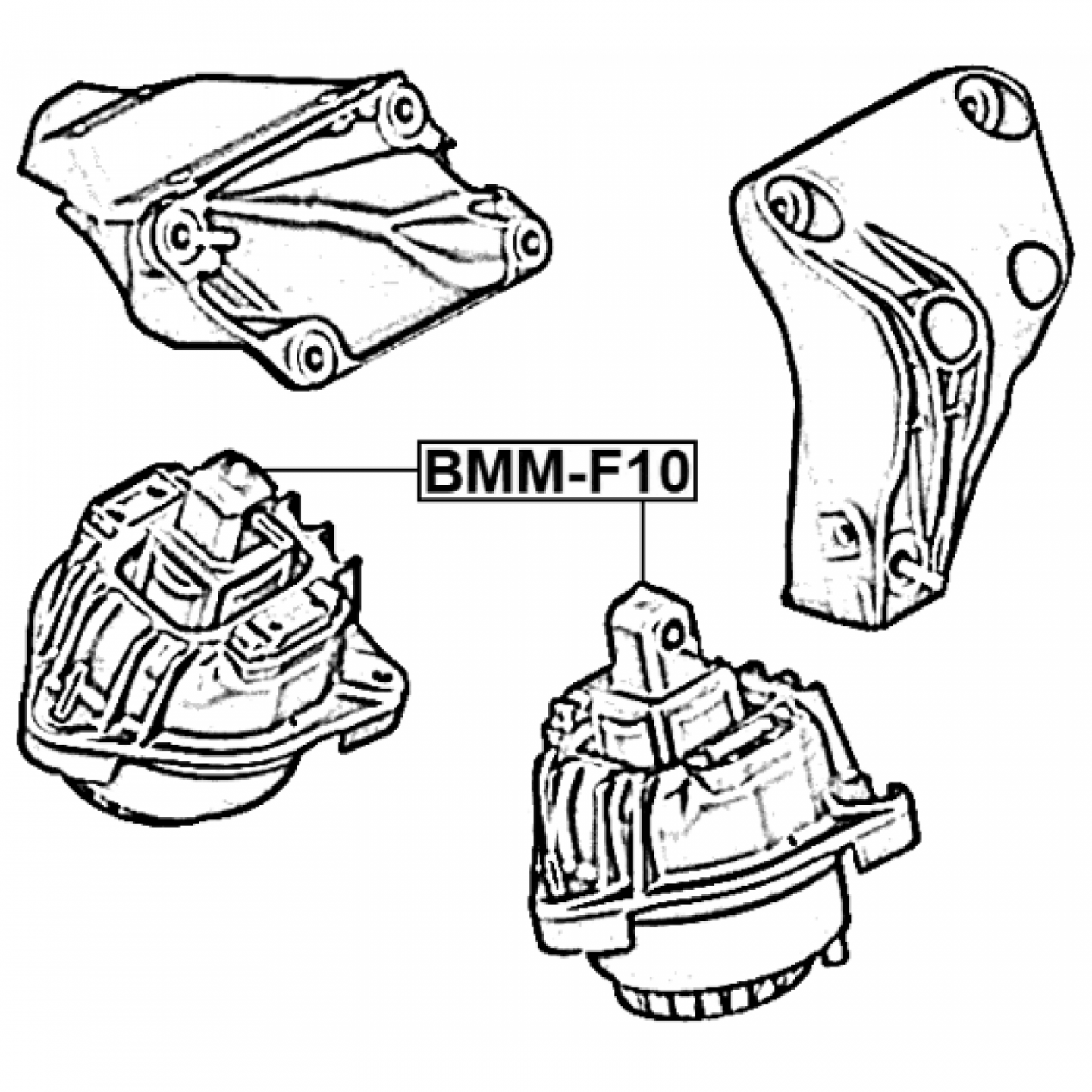 Mounting, engine FEBEST BMM-F10 - Trodo.com