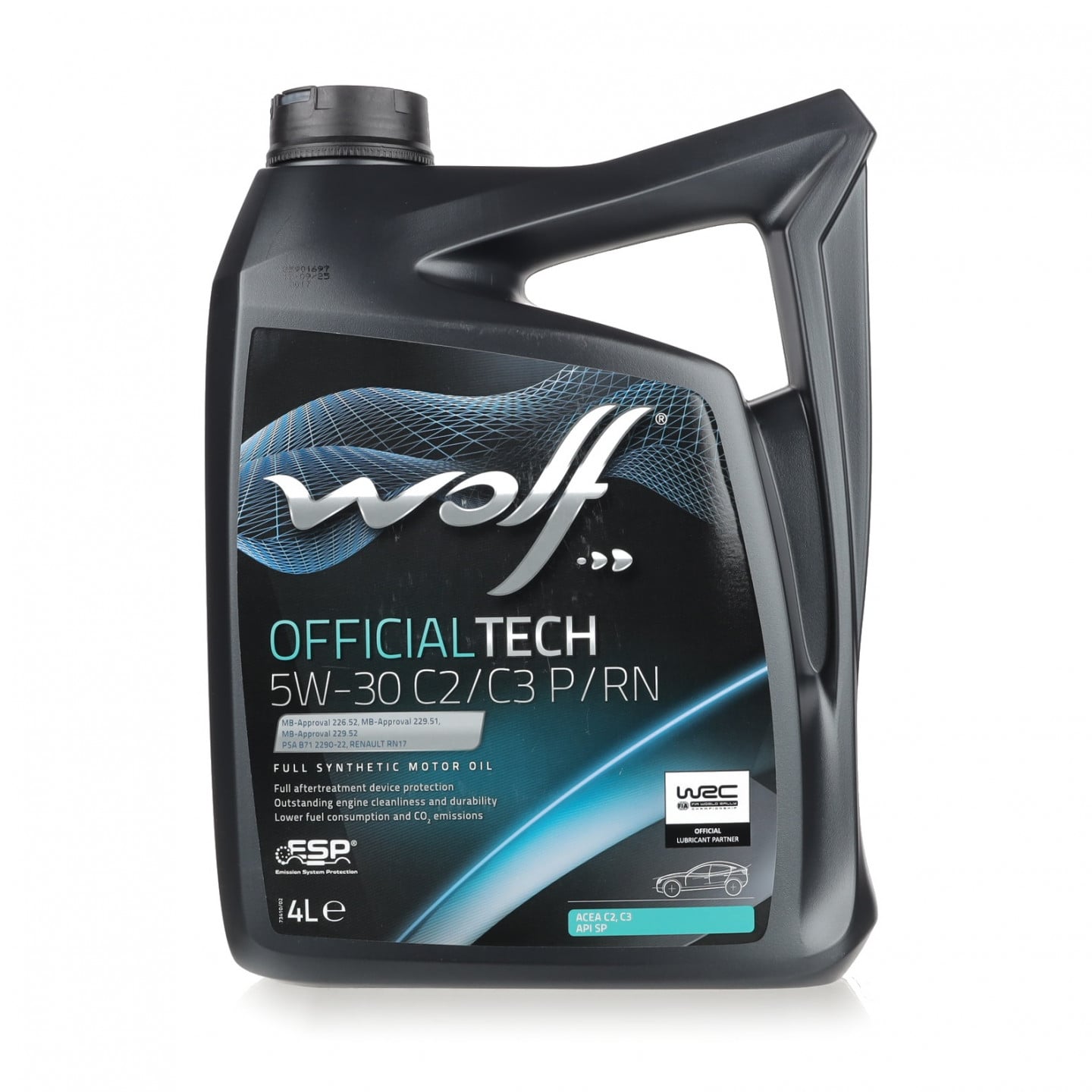 Engine Oil WOLF OFFICIALTECH 5W30 C2/C3 PRN 4L - Trodo.com