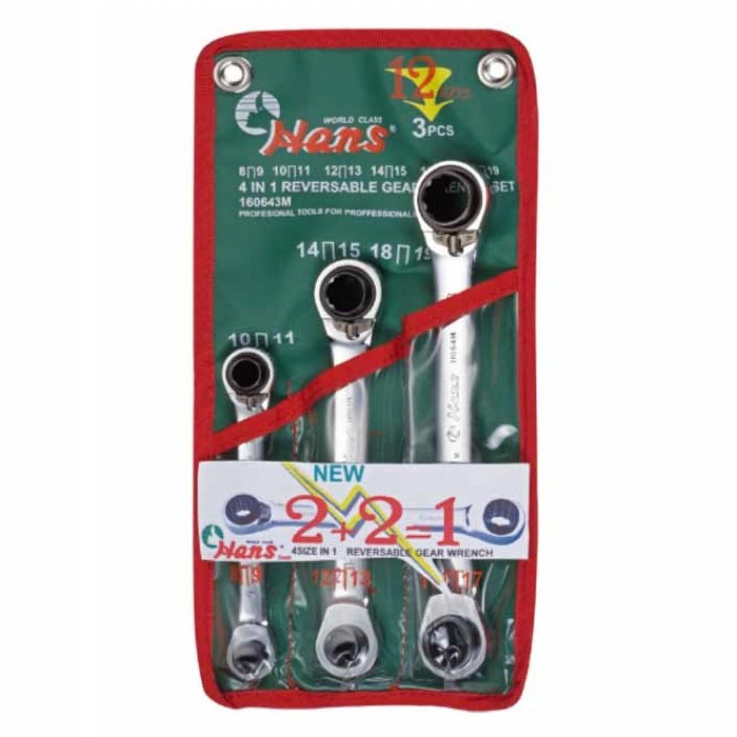 Ratchet wrench set HANS 160643M - Trodo.com