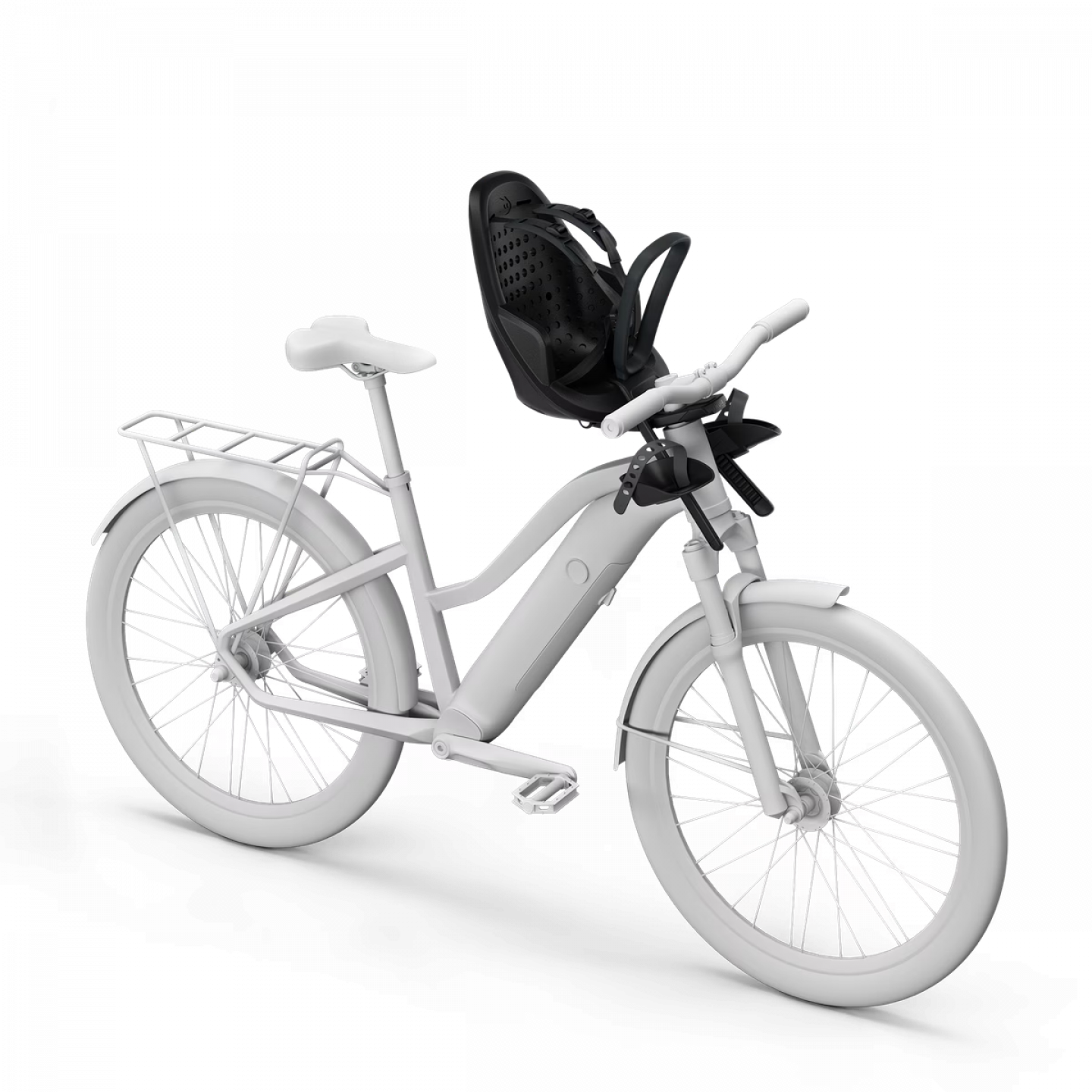 Velosipēda bērnu sēdeklītis THULE Yepp 2 Mini Midnight black Front ...