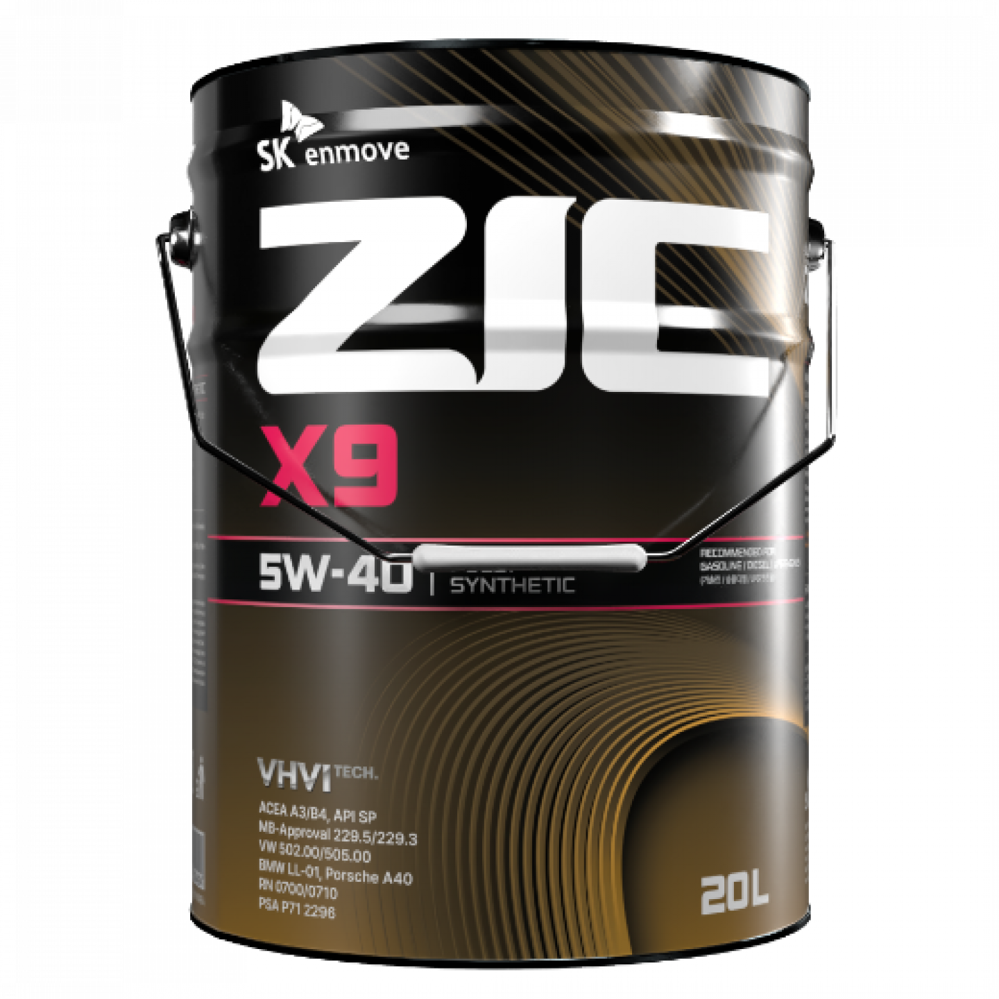 Engine Oil ZIC X9 5W-40 20L - Trodo.com