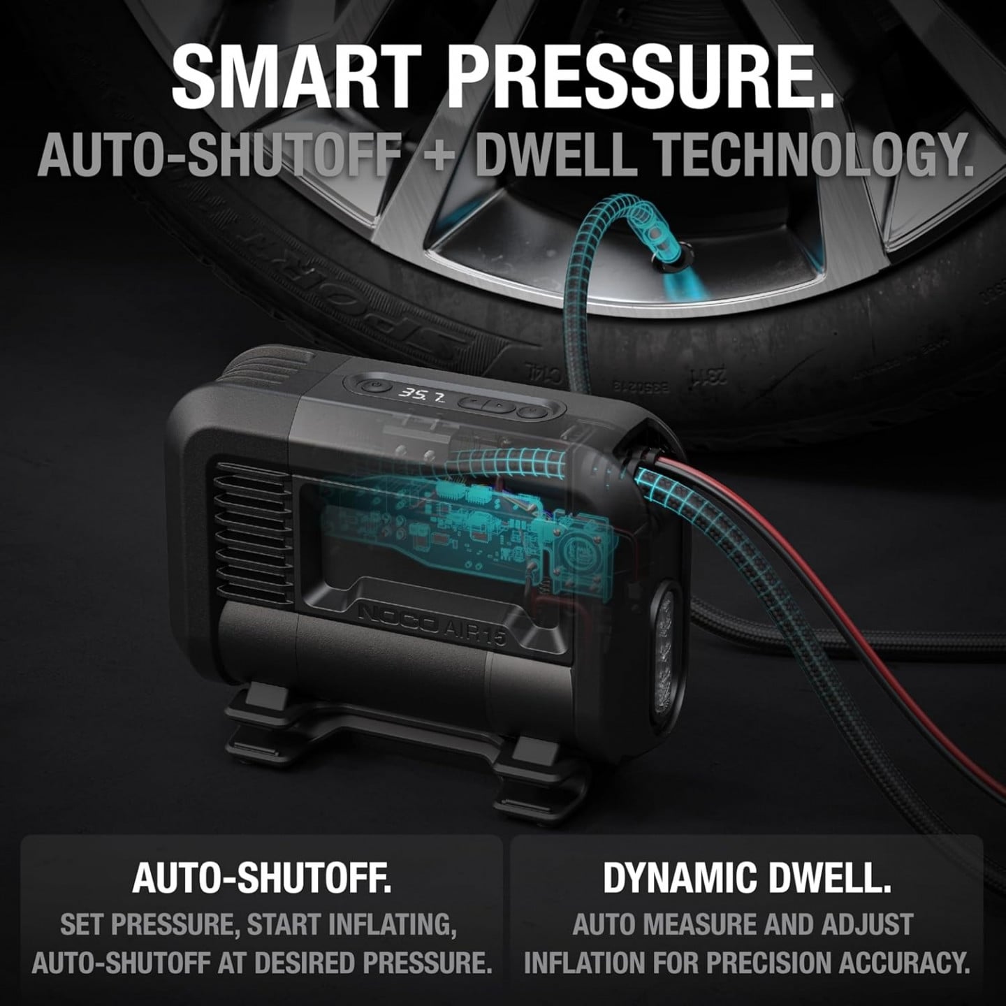 Air compressor NOCO AIR15 15A 44LPM Portable - Trodo.com