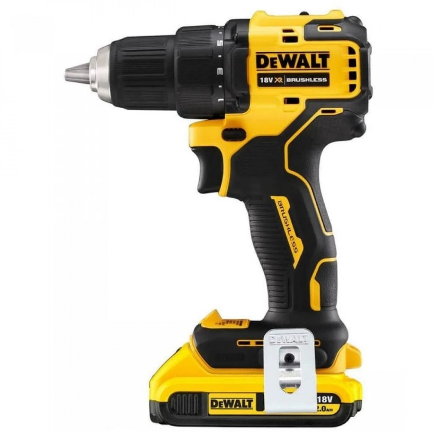 Akumulatora urbis DEWALT 18V Compact Drill Driver 2x2Ah - Trodo.lv