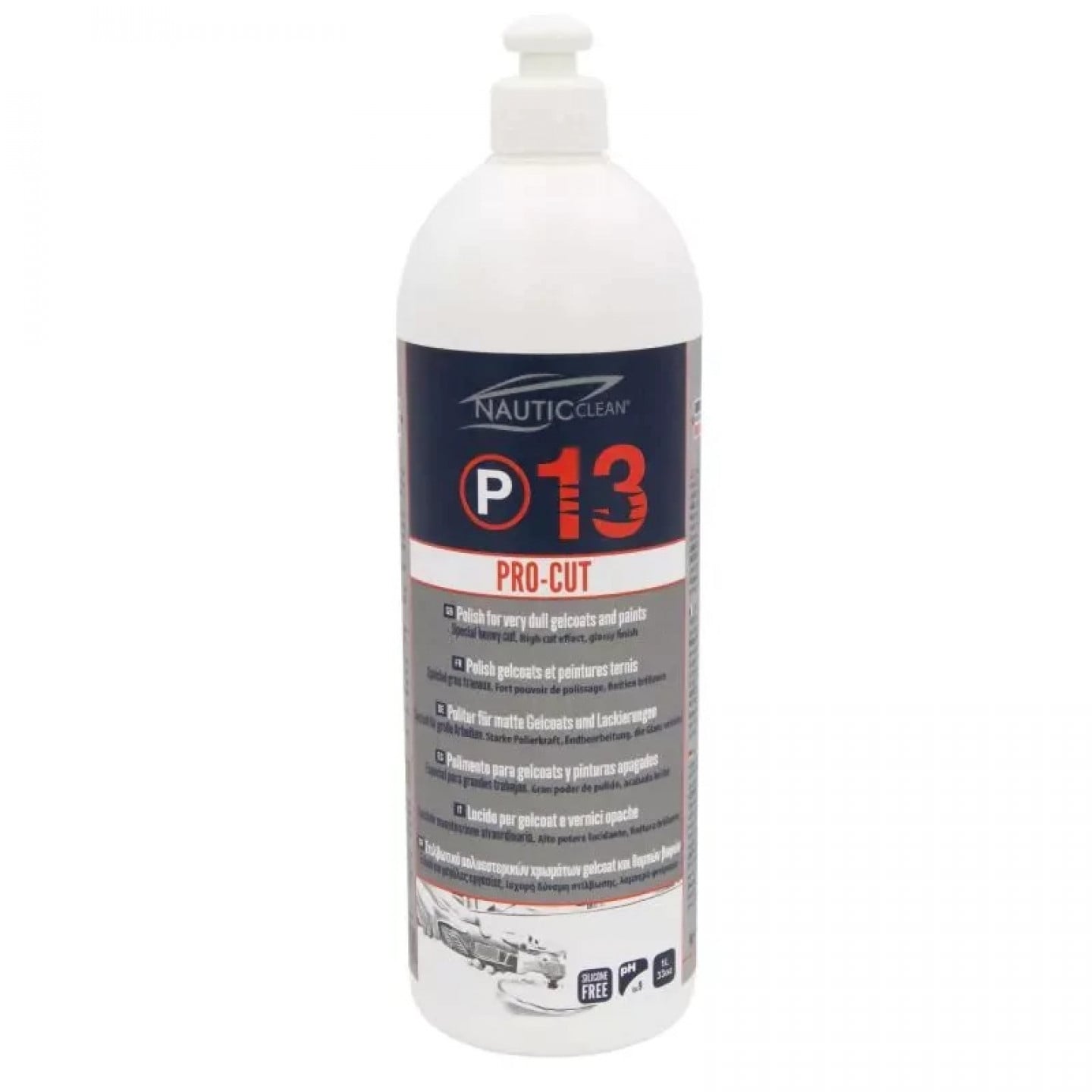 Polerpasta för båt NAUTIC CLEAN P13 Polish Pro-cut 1L - Trodo.se