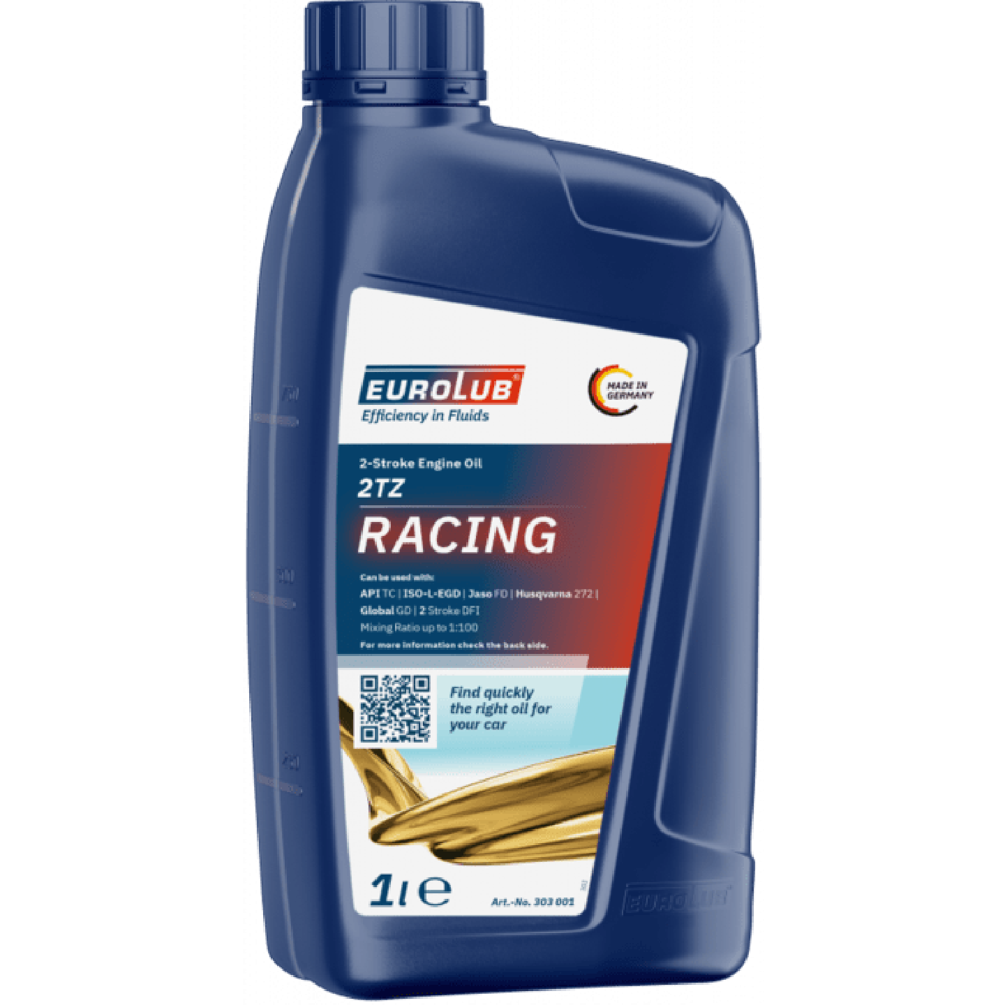 Motorcycle engine oil EUROLUB 2 TZ Racing 1L - Trodo.com