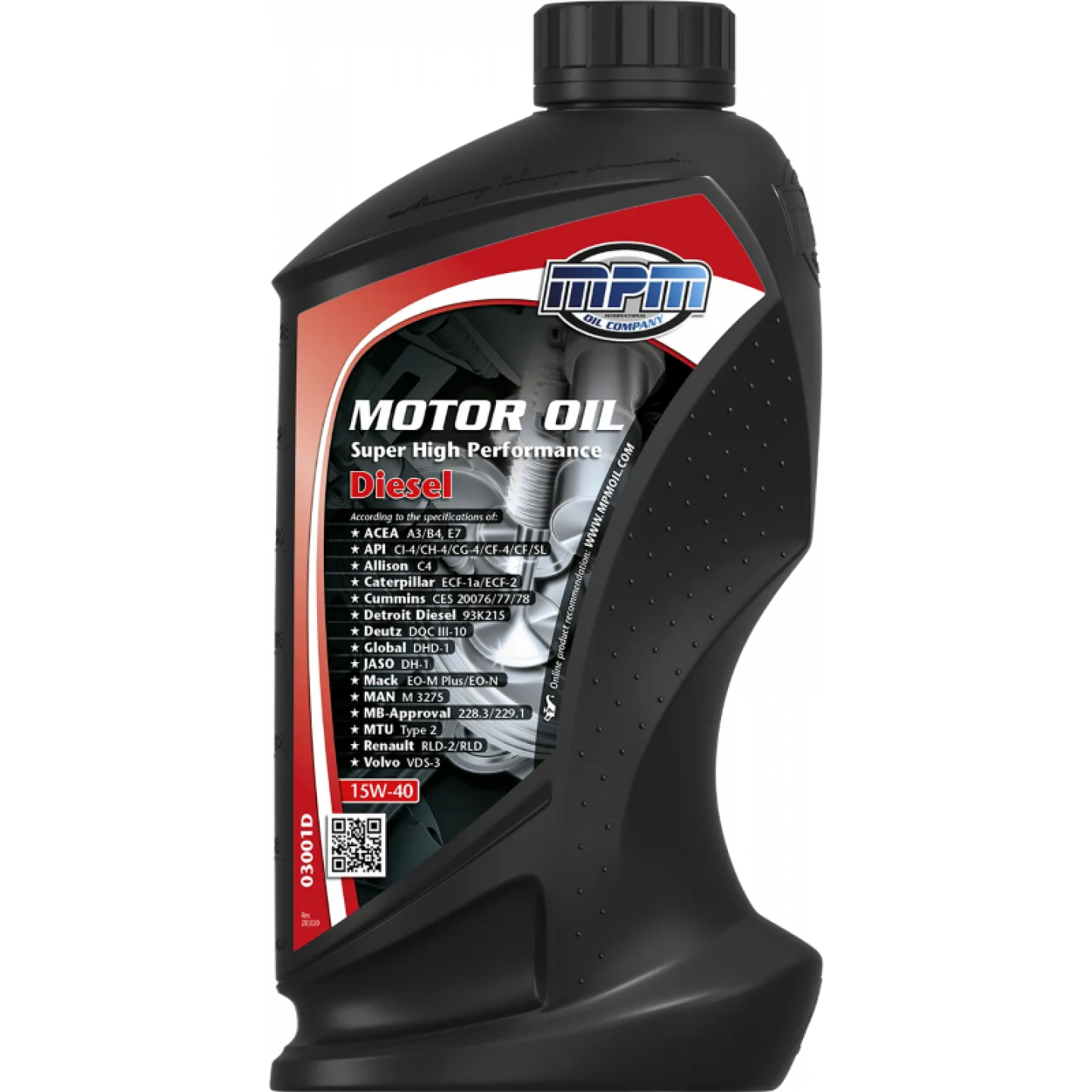 Engine Oil MPM HIGH PERF DIESEL 15W40 1L - Trodo.com