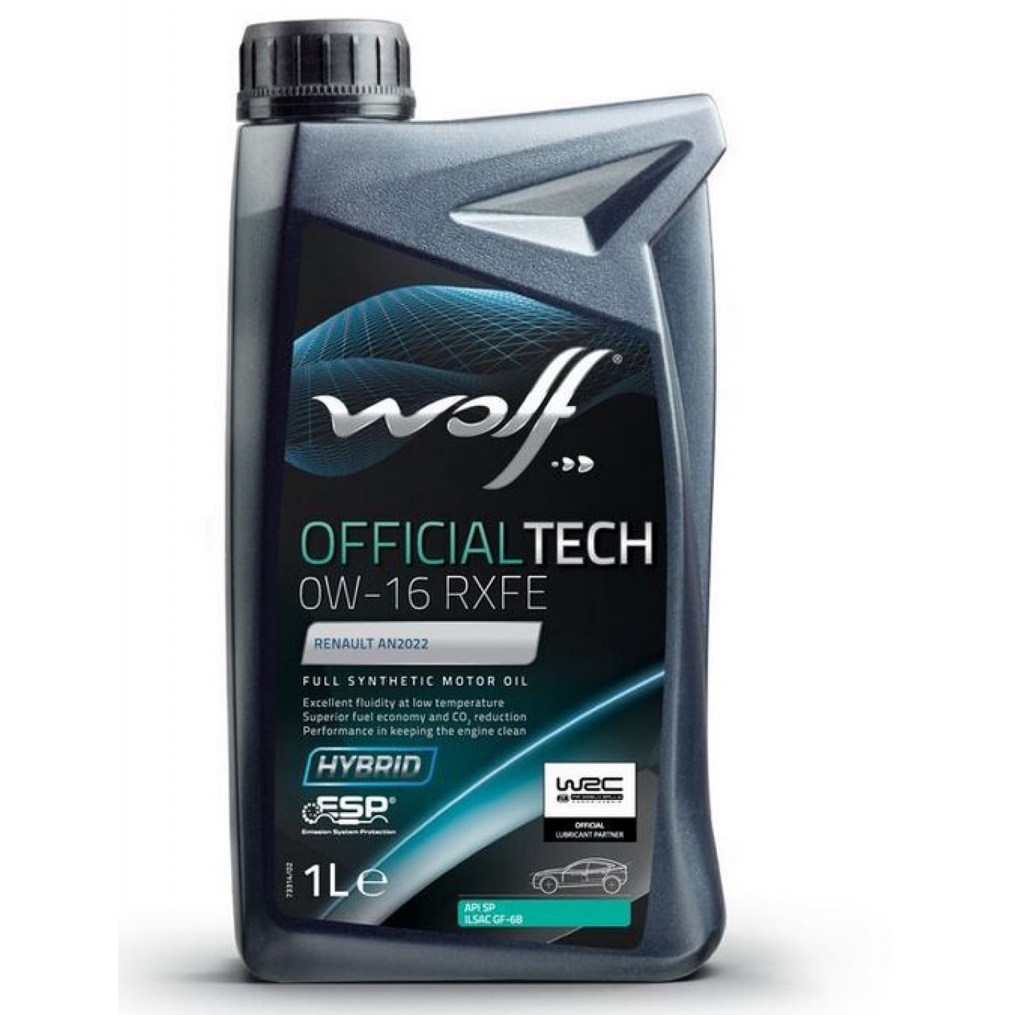 Engine Oil WOLF OFFICIALTECH 0W16 RXFE 1L - Trodo.com