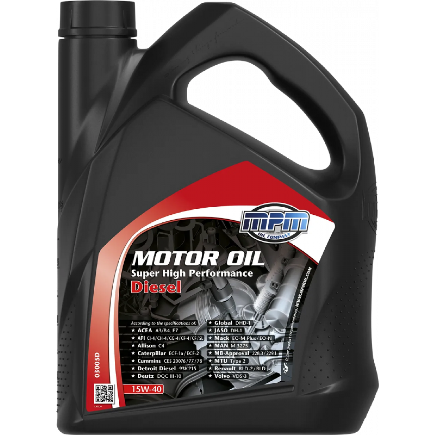 Engine Oil MPM HIGH PERF DIESEL 15W40 5L - Trodo.com