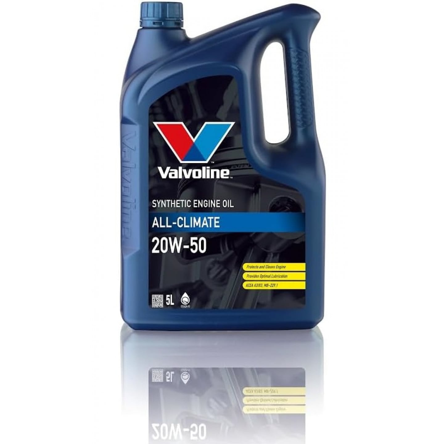 Engine Oil VALVOLINE 20W50 ALL-CLIMATE 5L - Trodo.com