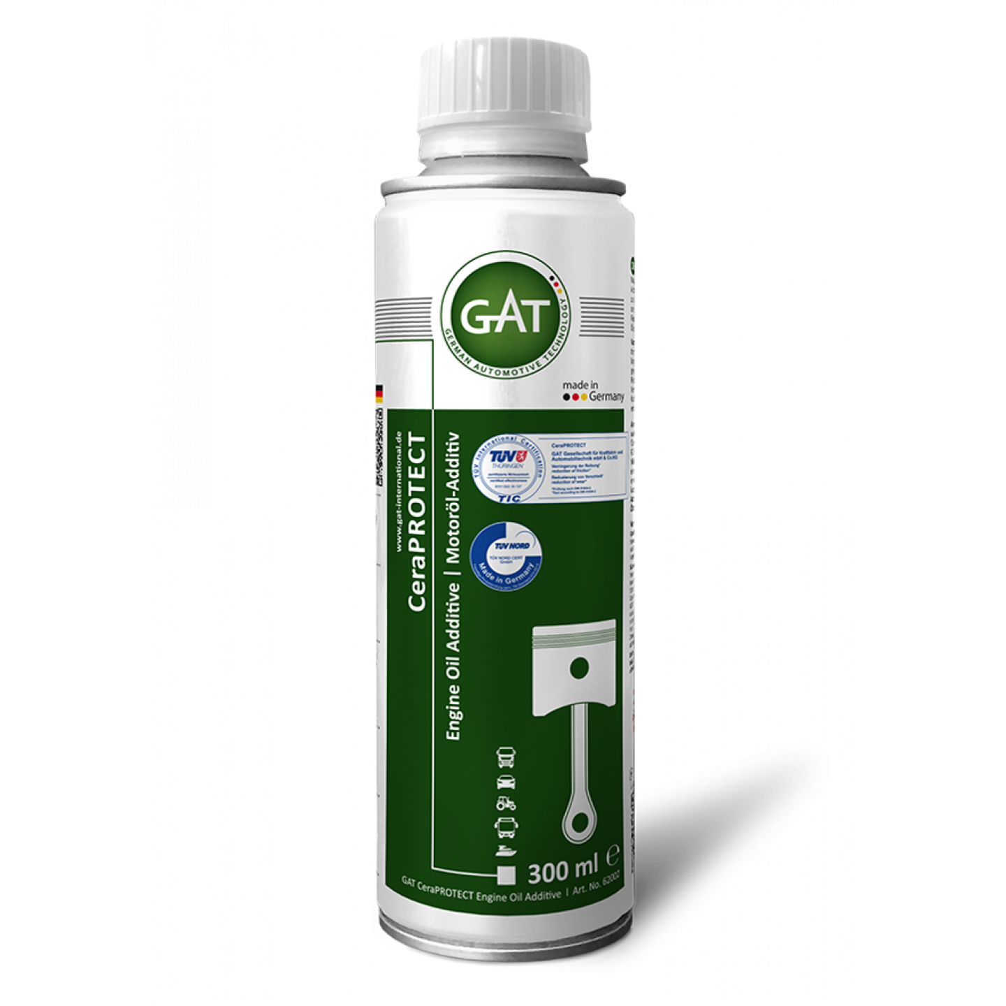 Engine Oil Additive GAT Cera PROTECT 300ml - Trodo.com