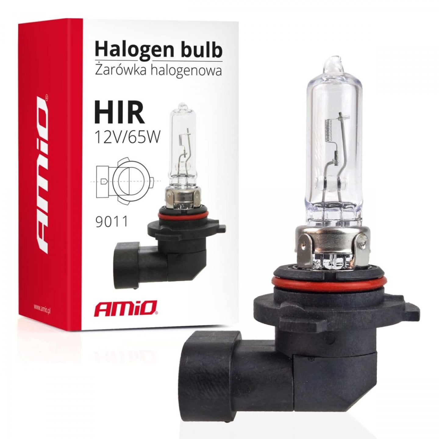 Halogen bulb AMIO HIR 9011 12V 65W - Trodo.com