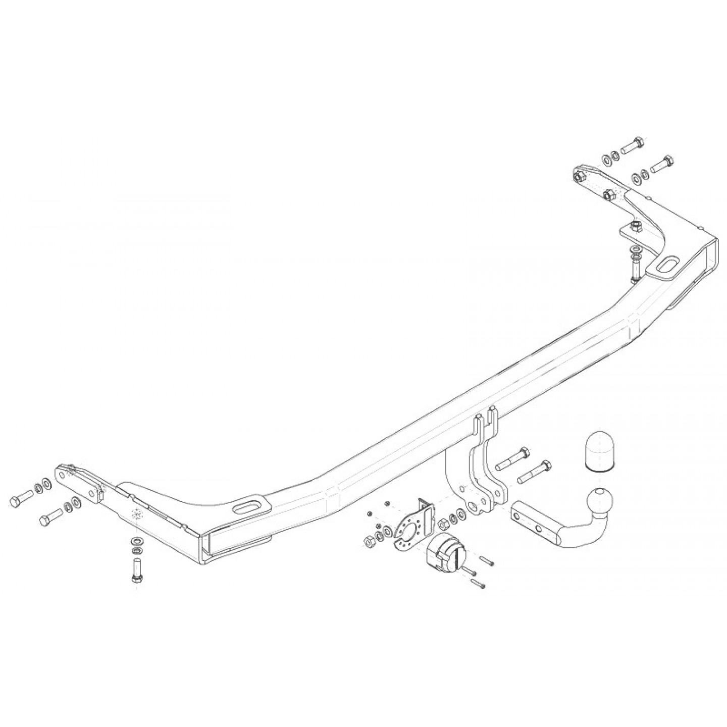 Tow bar STEINHOF C-217 Chrysler Pacifica - Trodo.com