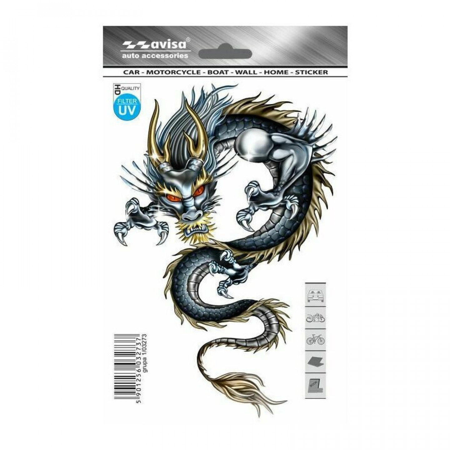 Sticker AVISA DRAGON - Trodo.com