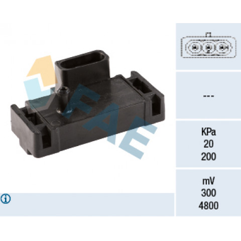 Sensor, intake manifold pressure FAE 15002- Trodo.com