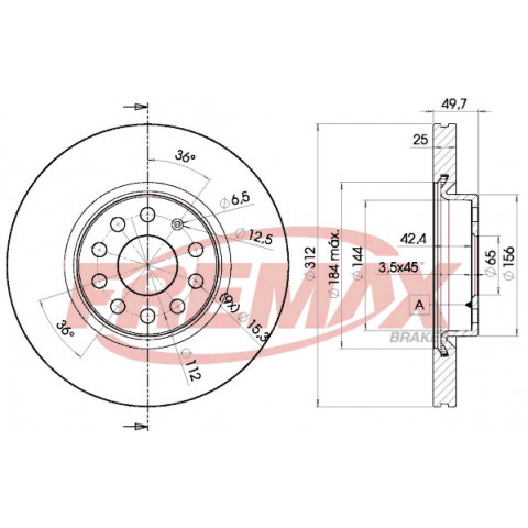 Disco de freno FREMAX BD-5618- Trodo.es