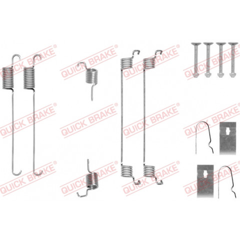 Accessory Kit, brake shoes QUICK BRAKE 105-0007- Trodo.com