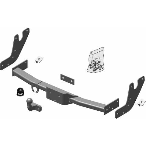 Tow bar BRINK 537100 Toyota HiAce - Trodo.com