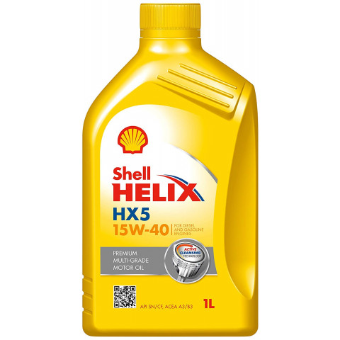 Engine Oil SHELL 15W-40 HELIX SUPER HX5 1L - Trodo.com